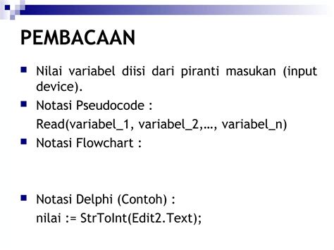 Nilai Variabel And Konstanta Ppt