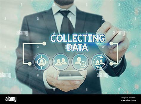 Handwriting Text Collecting Data Conceptual Photo Gathering And Measuring Information On