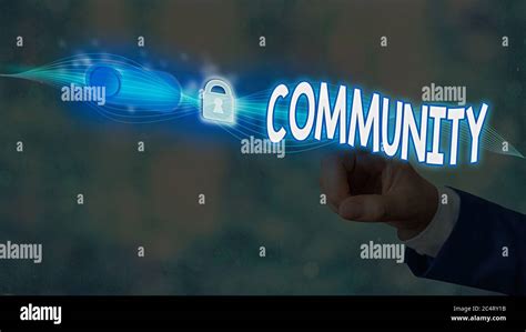 Text Sign Showing Community Business Photo Showcasing Group Of Showing Living In One Place