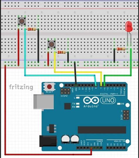 Zwei Taster für eine LED Deutsch Arduino Forum