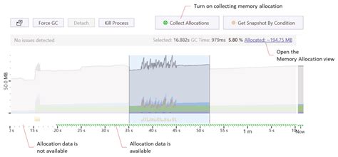 analyze memory allocation dotmemory