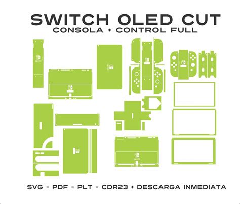 Skin Cut Template Switch Oled Cut Template Skin Complete Etsy