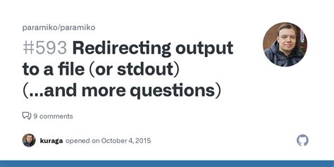 Redirecting Output To A File Or Stdout And More Questions · Issue 593 · Paramiko