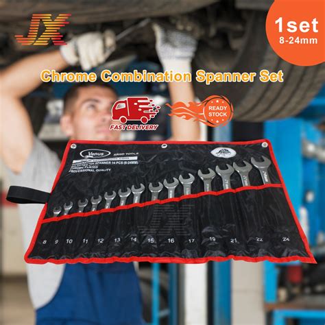 Set Spanar 8 24mm Venus Spanar Set 8 24mm Combination Wrench Spanner Set Tools Set 14 Pcs