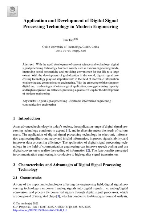 pdf application and development of digital signal processing