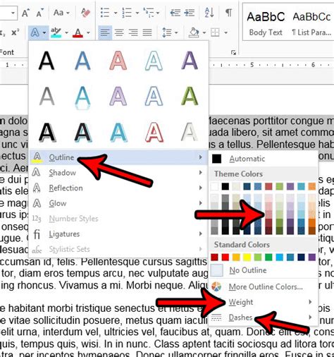 How To Outline Font In Word 2013 Solve Your Tech