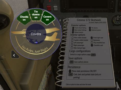 Flow Pro Widget Exterior Options For Bagolus Cessna 172sp Skyhawk