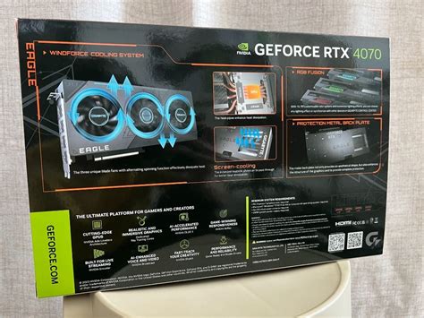 Gigabyte RTX 4070 EAGLE OC 12G GeForce , Computers & Tech, Parts ...