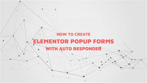 How To Create Elementor Pop Up Forms With Auto Responder Damartech