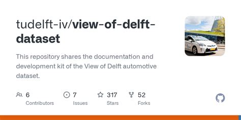 Github Tudelft Ivview Of Delft Dataset This Repository Shares The Documentation And