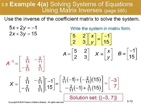 3 8 Solving Systems Of Equations Using Inverse Matrices Tessshebaylo