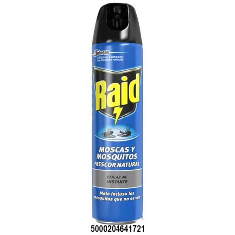 Insecticida Raid Mosca Y Mosquito Frescor Natural 600 Ml C 12 Ud