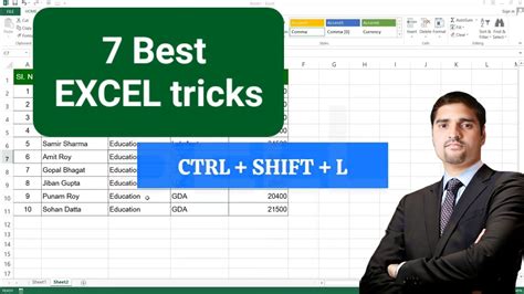 7 Best Ms Excel Tips And Tricks Excel Shortcut Exceltips Exceltutorial Exceltricks