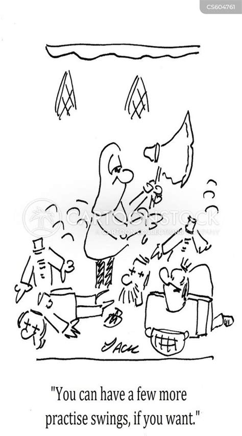 Axe Swing Cartoons And Comics Funny Pictures From Cartoonstock