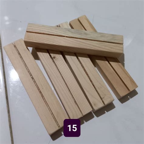 Jual STAND KAYU PENYANGGA DUDUKAN ACRYLIC AKRILIK 2MM PANJANG 15CM A5 Shopee Indonesia