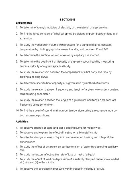 CBSE Class Physics Syllabus New Download PDF Here AglaSem