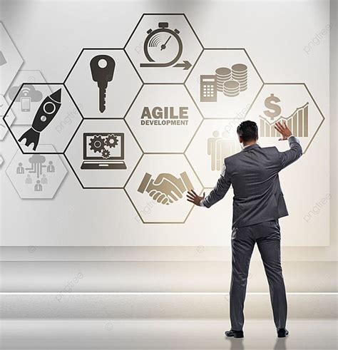 the businessman in agile software development concept businessman in