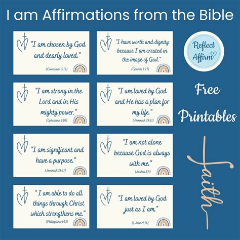 Free Printable Bible Affirmations