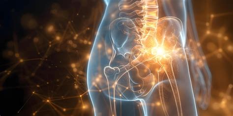 D Visualization Of A Pinched Sciatic Nerve In Human Anatomy Concept