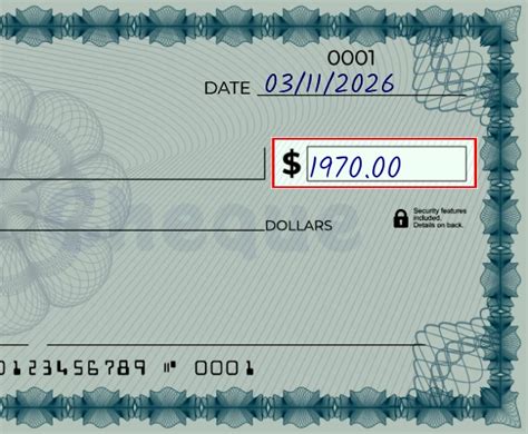 1970 Check How To Write A Check For 1970 Dollars
