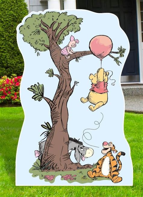 Winnie The Pooh Tree Cutout Birthday Party Decor Winnie Party Decor