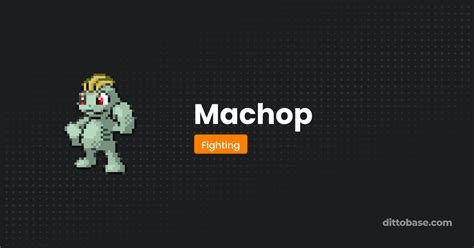 Machop Pokémon Firered And Leafgreen Pokédex Dittobase