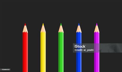 Colored Pencil Stock Illustration Download Image Now Art Blue
