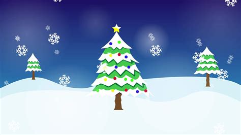 Snow Falling Animation Video Christmas Tree Motion Graphicssnowing Video New Year Tree 4k