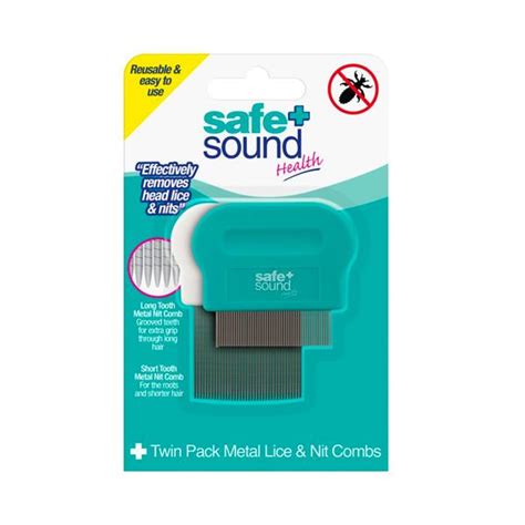 Safe Sound Metal Lice Nit Comb Twin Pack Ch Tralee Ireland