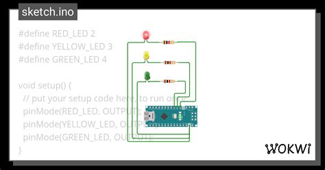 Traffic Lights Wokwi ESP STM Arduino Simulator