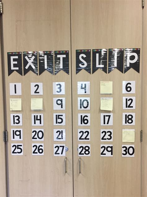 Exit Slip Spot A Classroom Essential