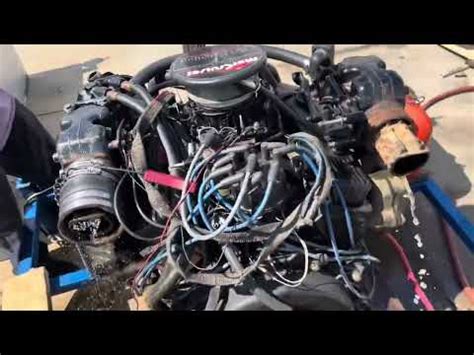 88 Mercury Marine MerCruiser 5.7 L 350 Mag Magnum Boat Engine For Sale FRESH WATER 345 HRS - YouTube