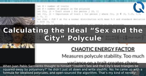 Calculating The Ideal “sex And The City” Polycule Dan Q