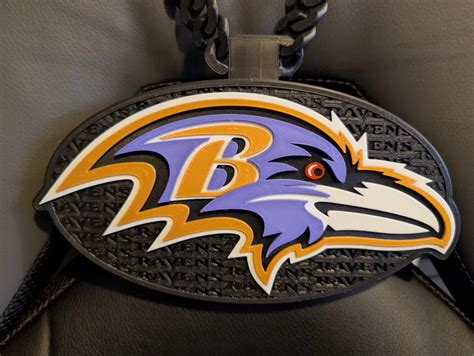 Baltimore Ravens Oversized Pendant And Chain Free 3d Print Model Makerworld