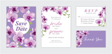 아름다운 오키 드 꽃 배경 템플릿 웨딩 초대장 인사말 카드 봉투 바우처 브로셔 및 배너 디자인을위한 꽃 요소의 벡터 세트 난과 식물에 대한 스톡 벡터 아트 및 기타 이미지