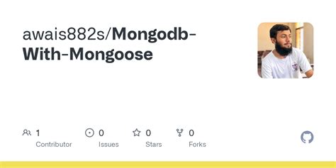 GitHub Awais S Mongodb With Mongoose