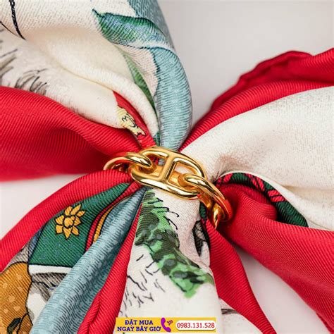 Khuy cài khăn lụa Hermes cao cấp hàng 2hand Nhật xinh xắn cho chị em