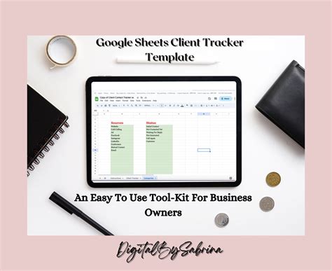 Google Sheets Client Tracker Template Business Management Client