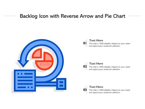 Backlog Icon With Reverse Arrow And Pie Chart PowerPoint Slides Diagrams Themes For PPT