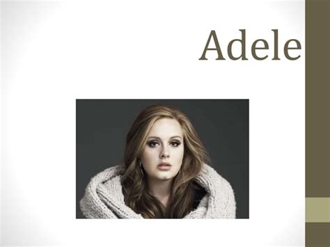 Adele Ppt