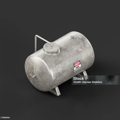 아이소메트릭 뷰 군사 물 탱크 또는 연료 탱크 고립 된 3d 렌더링 물 펌프에 대한 스톡 사진 및 기타 이미지 물 펌프 강철 겨울 Istock