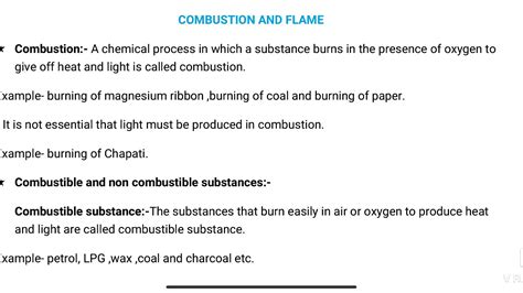 Class 8th Science Chapter Combustion And Flame YouTube