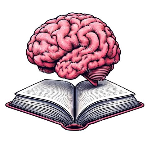 Human Brain With Open Book Illustration Png Clipart Digital Art Medical Educational Png