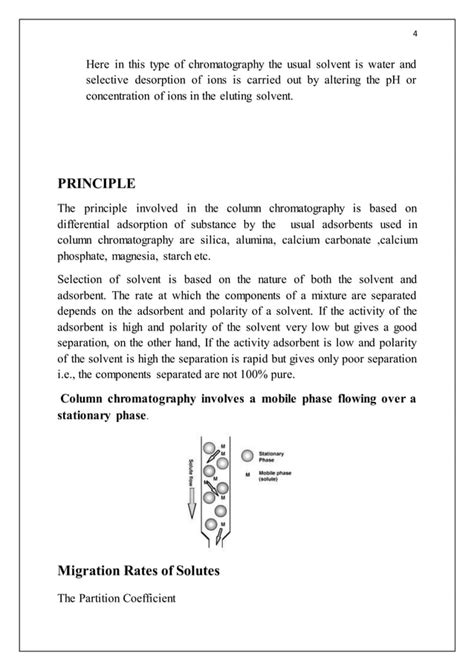 Column Chromatography Docx Chemistry Science