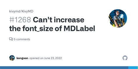 can t increase the font size of mdlabel · issue 1268 · kivymd kivymd