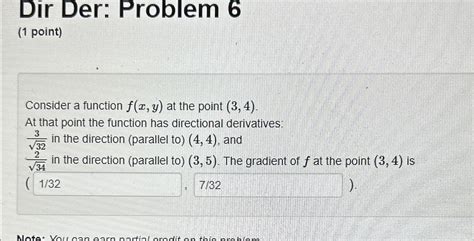 solved dir der problem 6 1 ﻿point consider a function