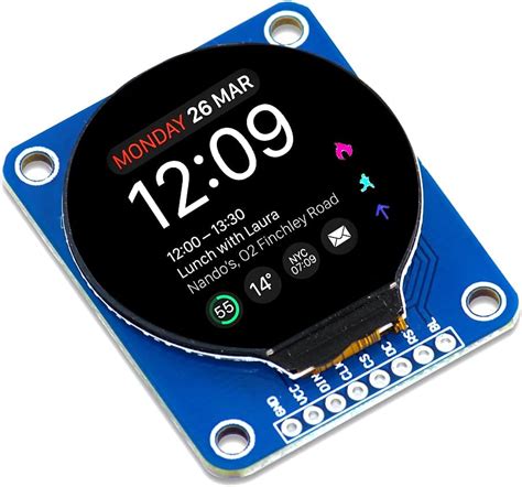 Sb Components Round LCD Breakout Inch Display Breakout Round LCD With