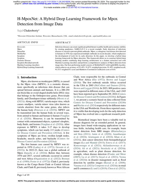 PDF H MpoxNet A Hybrid Deep Learning Framework For Mpox Detection From Image Data