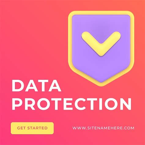 Premium Vector Data Protection Digital Secure Service Shield Done Check Mark Social Media Post