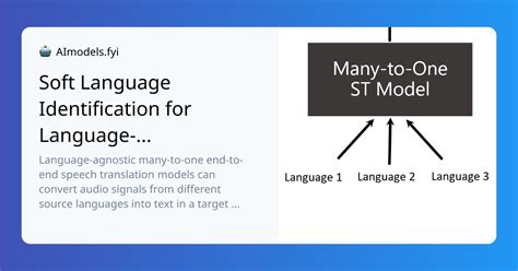 Soft Language Identification For Language Agnostic Many To One End To